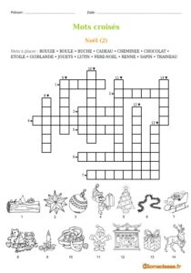 Mots croisés : Noël | Clic ! Ma Classe